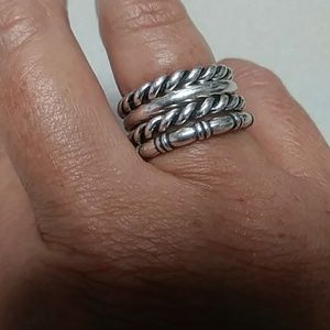 Pandora | Jewelry | Authentic Pandora Stackable Rings | Poshmark